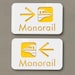 Disney Monorail Sign Plaque Home Decor Choose Your Color and - Etsy