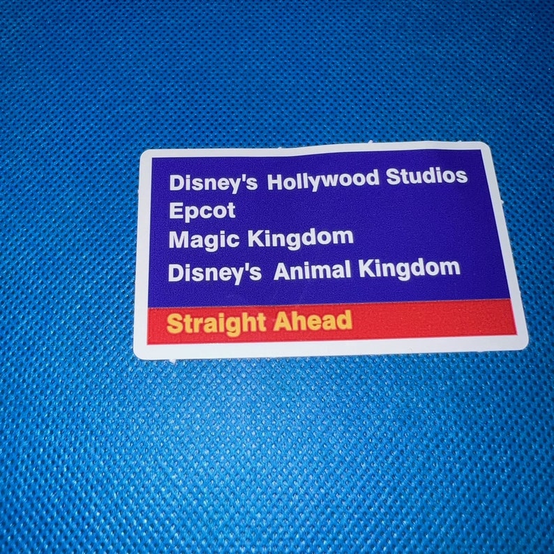 Retro Walt Disney World Road Sign Stickers Decals - Pack of 8 or Sold ...