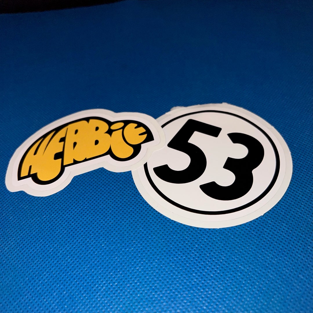 Herbie the Love Bug Stickers: Retro VW Beetle Laptop Decal - 2-pack - Etsy