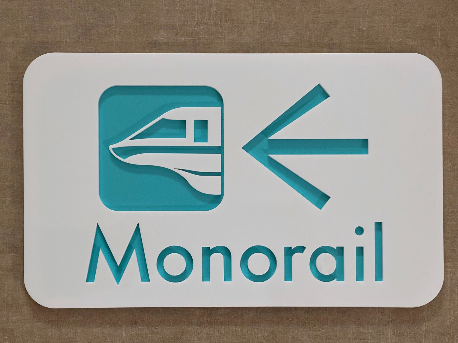 Disney Monorail Sign Plaque Home Decor Choose Your Color and - Etsy