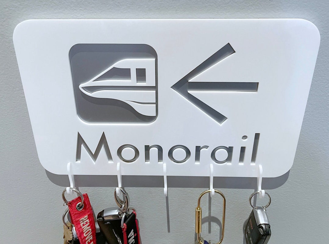 Disney Monorail Key Organizer Key Hooks Home Decor Customize - Etsy