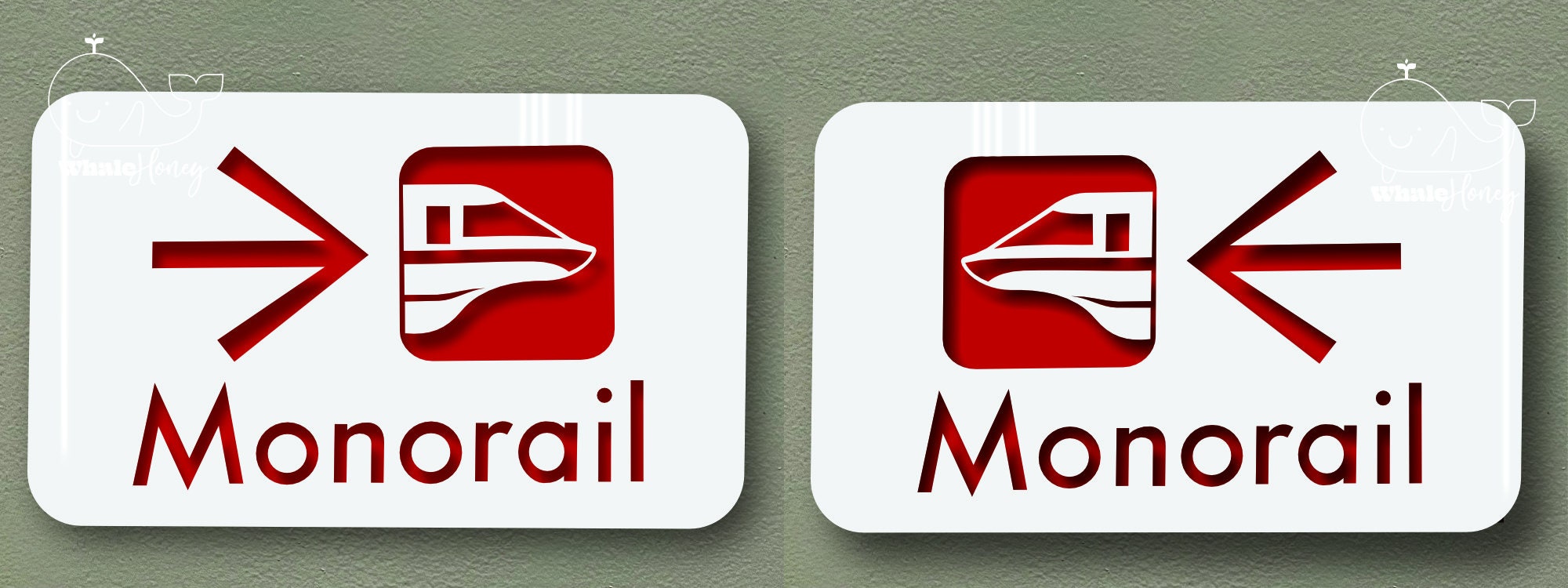 Disney Monorail Sign Plaque Home Decor Choose Your Color and - Etsy