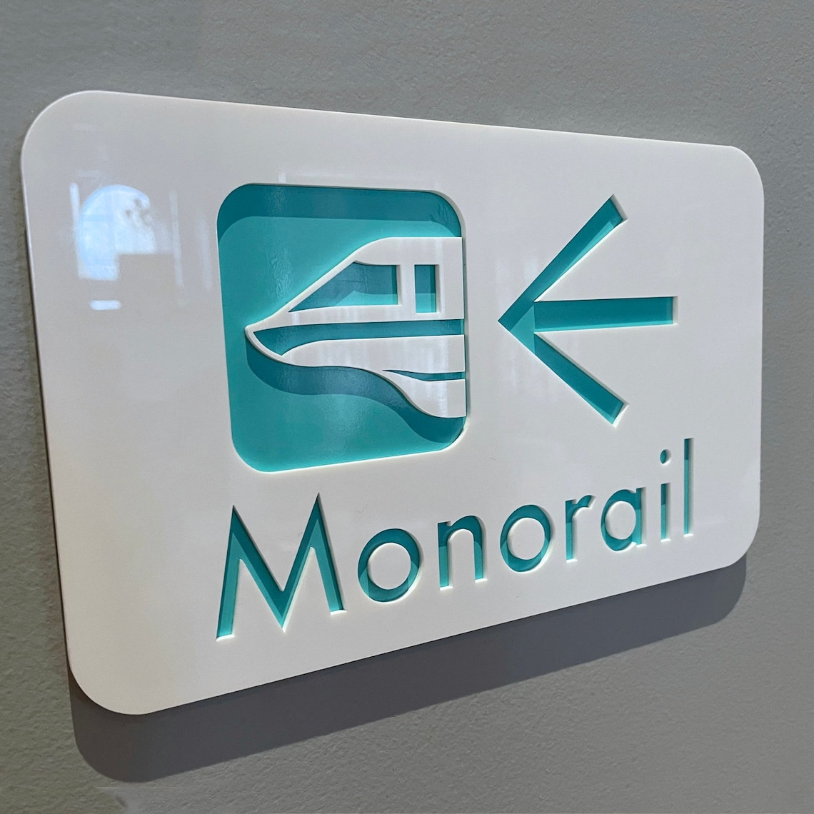 Disney Monorail Sign Plaque Home Decor Choose Your Color and - Etsy