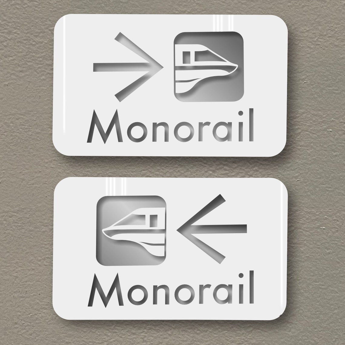 Disney Monorail Sign Plaque Home Decor Choose Your Color and - Etsy