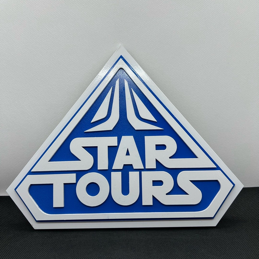 Disney Star Tours Sign Plaque Home Decor Prop Disneyland Inspired ...