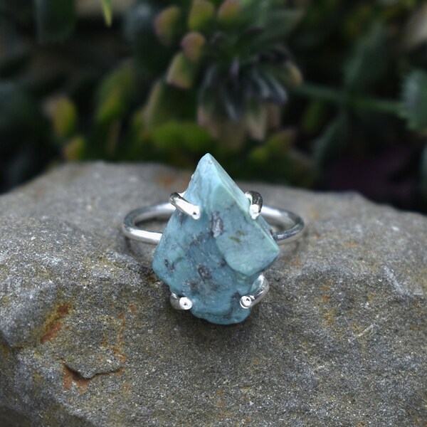 Raw Turquoise Ring - Etsy