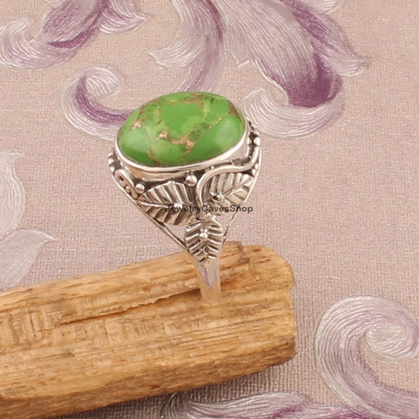 Green Turquoise Ring - Etsy