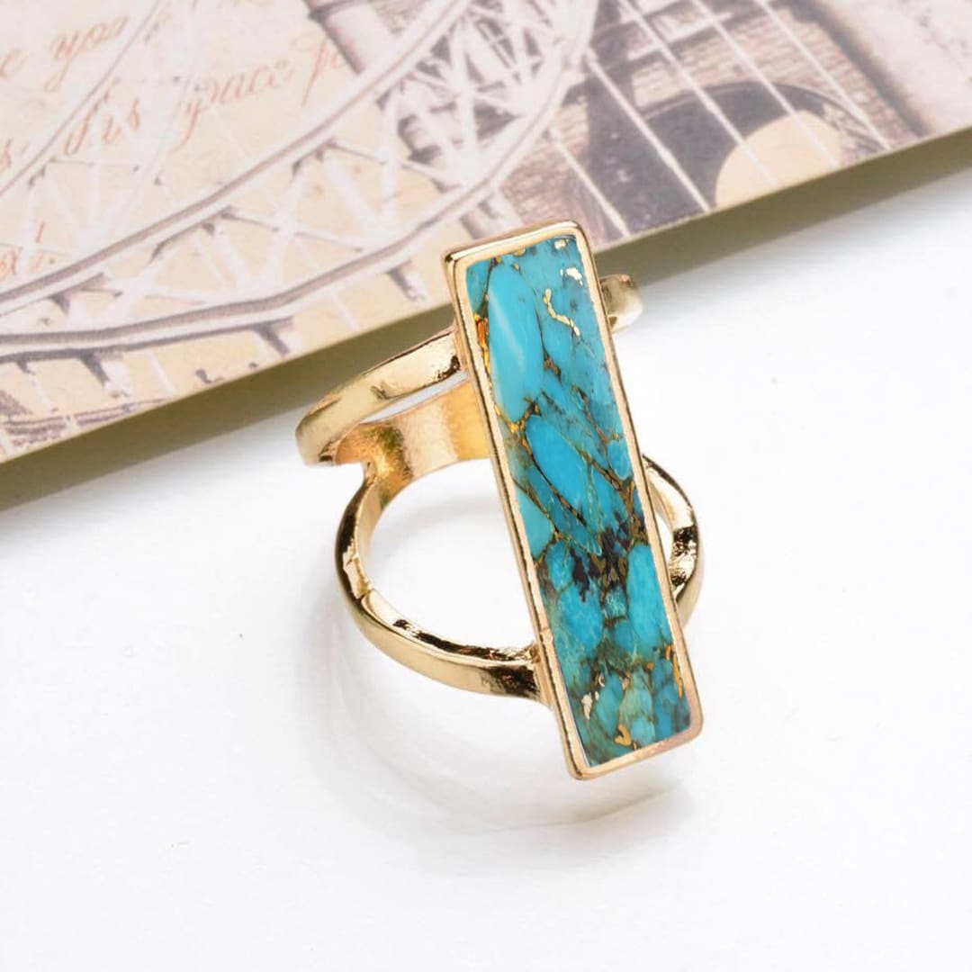 Boho Turquoise Ring, Silver Turquoise Ring, Turquoise Ring, 925 Silver ...