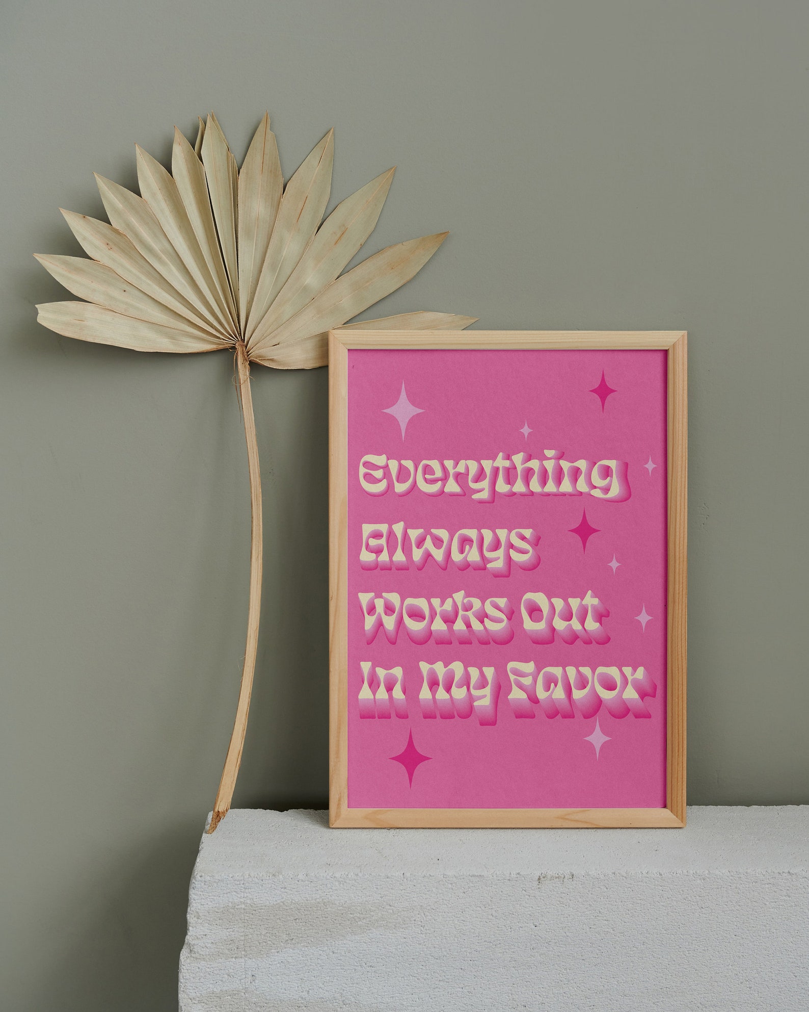 Preppy Wall Art Typography Print Inspirational Wall Art Quote Print ...