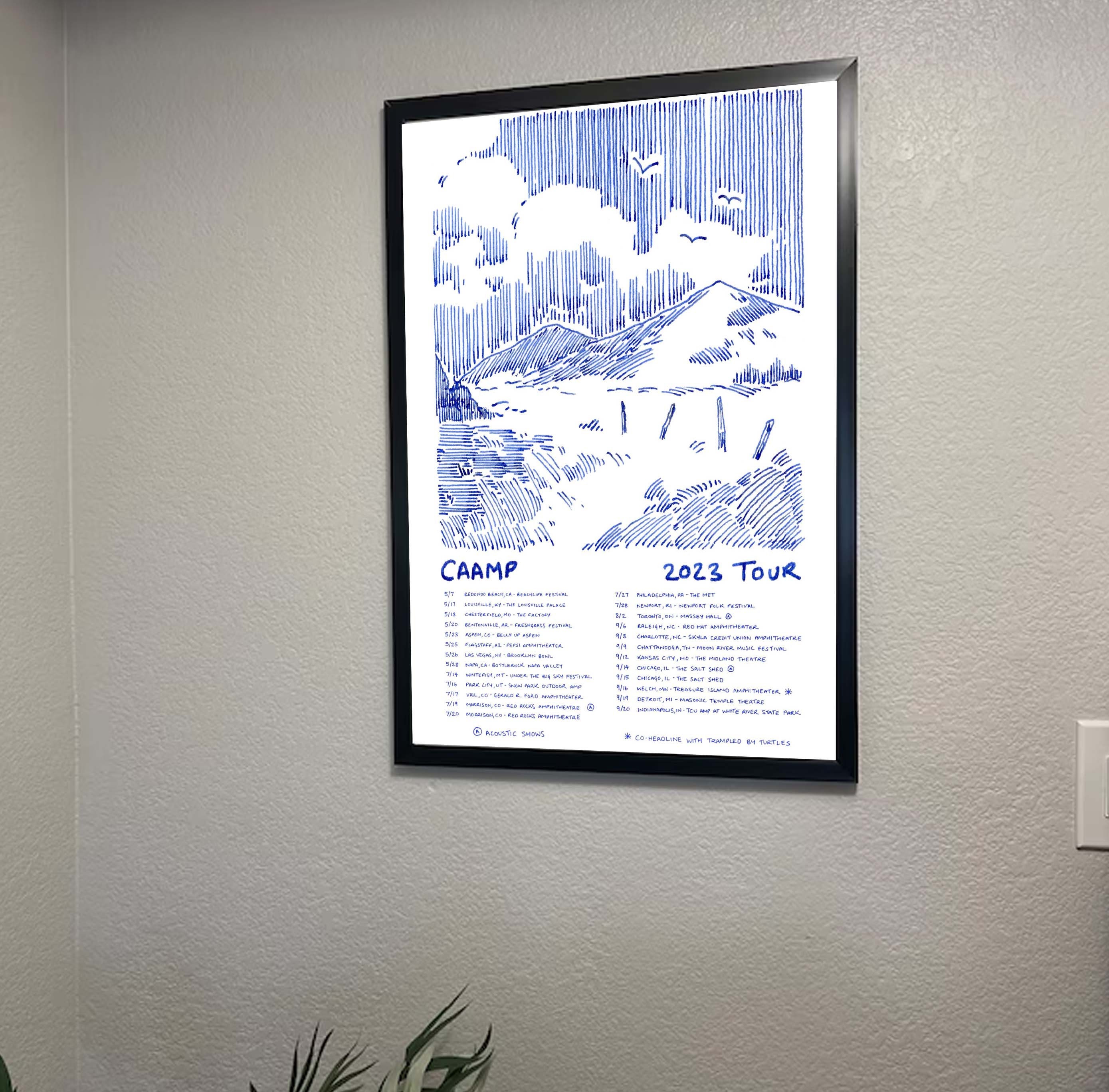 Caamp Tour 2023 Poster