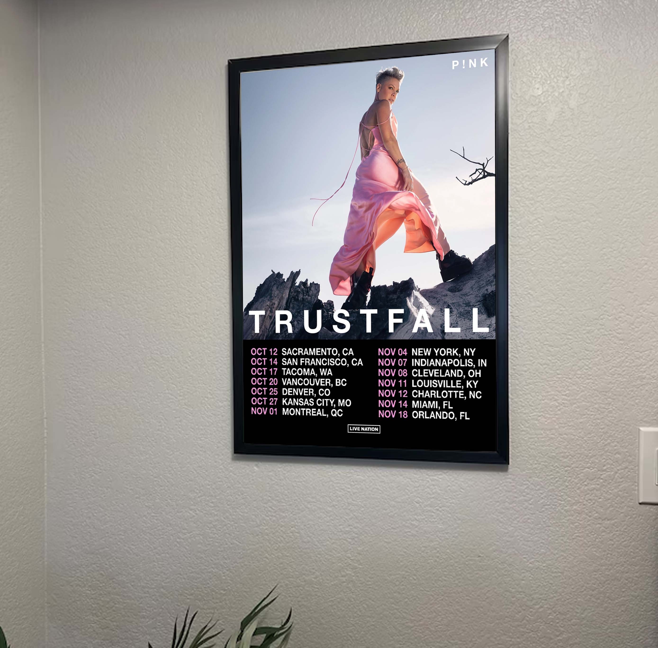 Pink - Trustfall 2023 Tour Poster