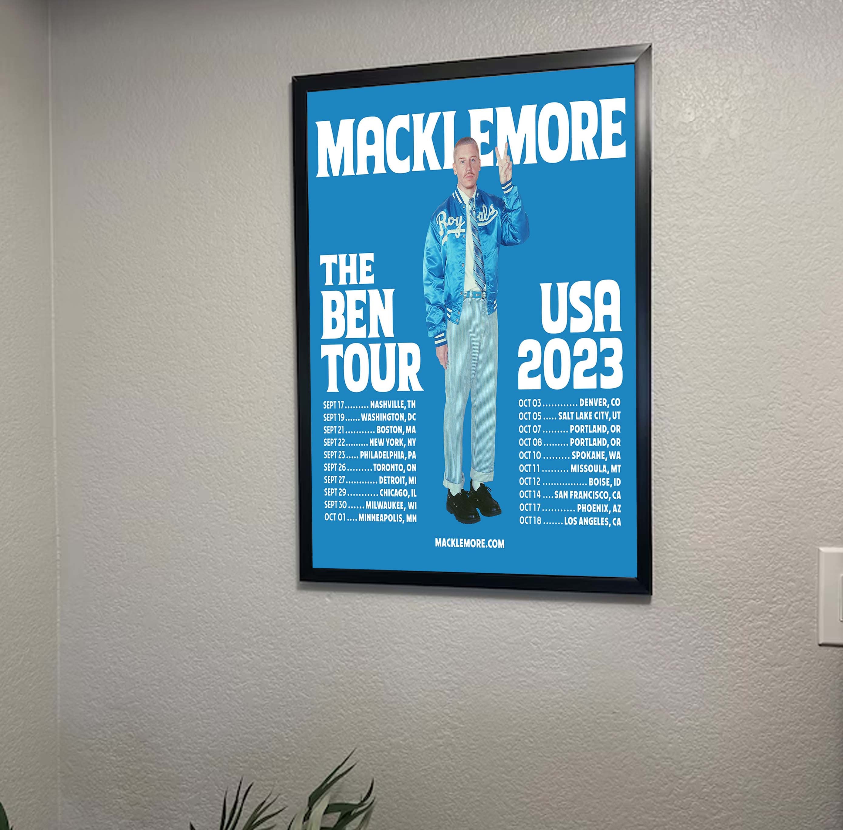 Macklemore The Ben Tour 2023 Poster sold by Deepali Mehta | SKU ...