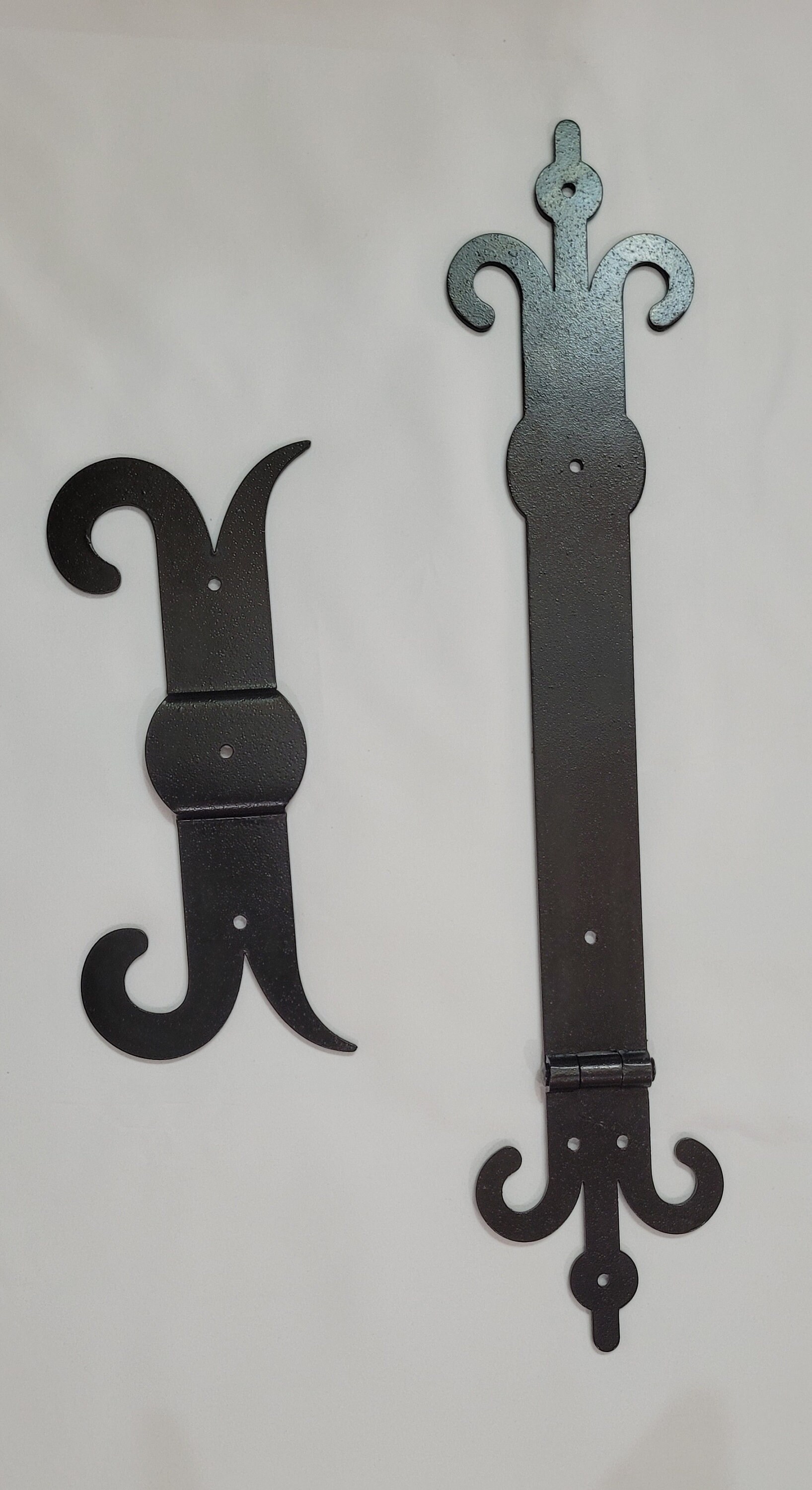 Wrought Iron Gate & Door Hinges Heavy Duty Black Finish Hinge for ...