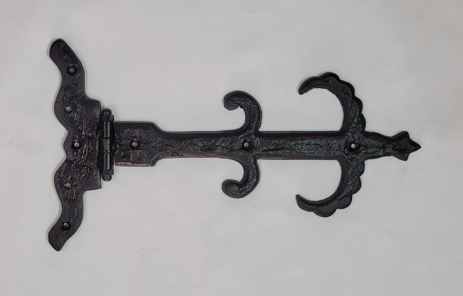 Ornamental Cast Iron Rustic Door Hinges Vintage in Antique - Etsy