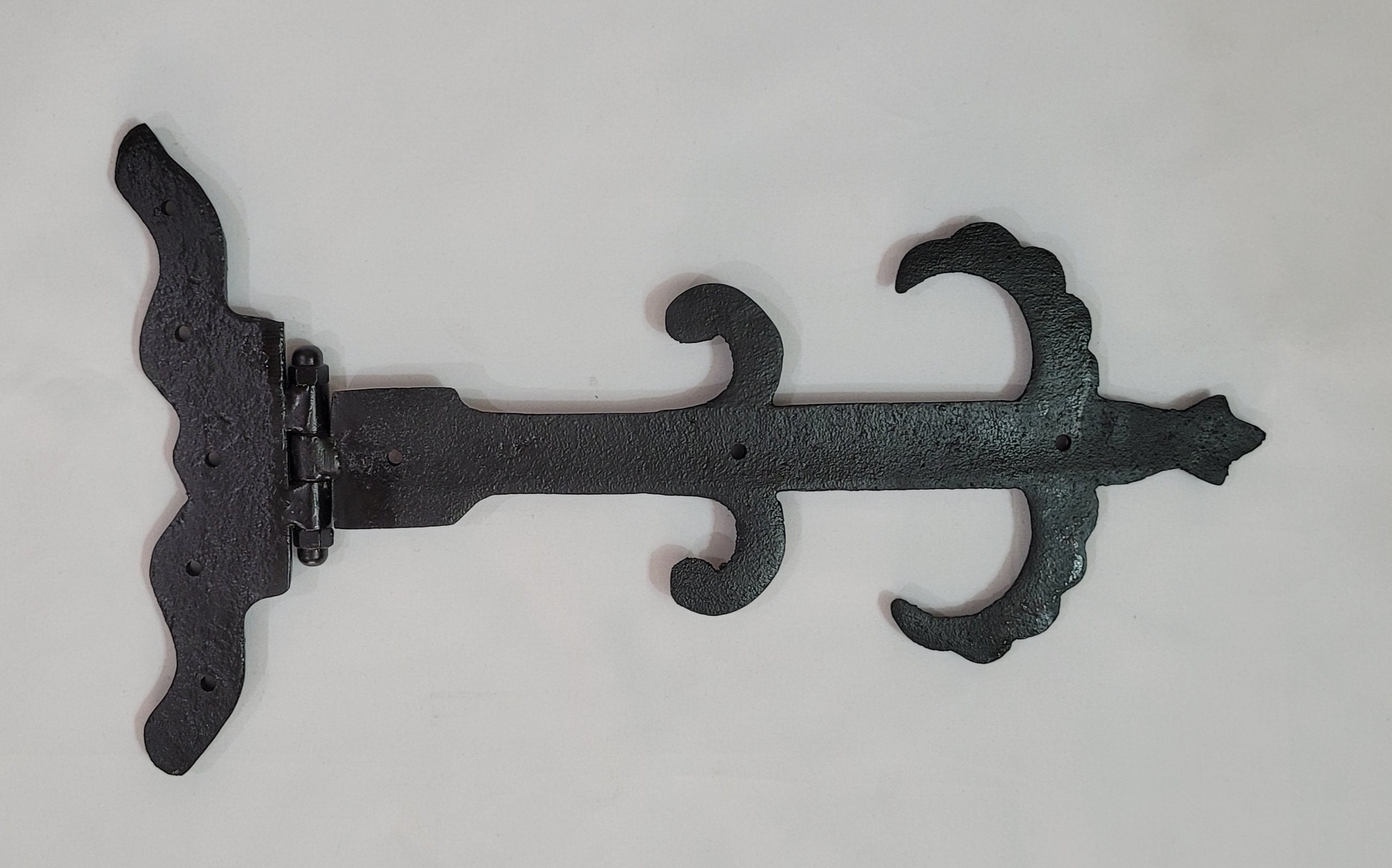 Ornamental Cast Iron Rustic Door Hinges Vintage in Antique - Etsy