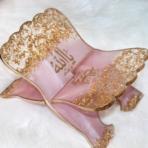 HANDMADE Gold Resin Quran Stand Book Holder Islamic Gifts - Etsy