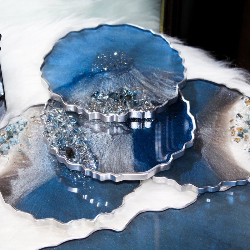 Geode Coasters - Etsy