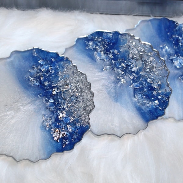 Blue Coasters - Etsy