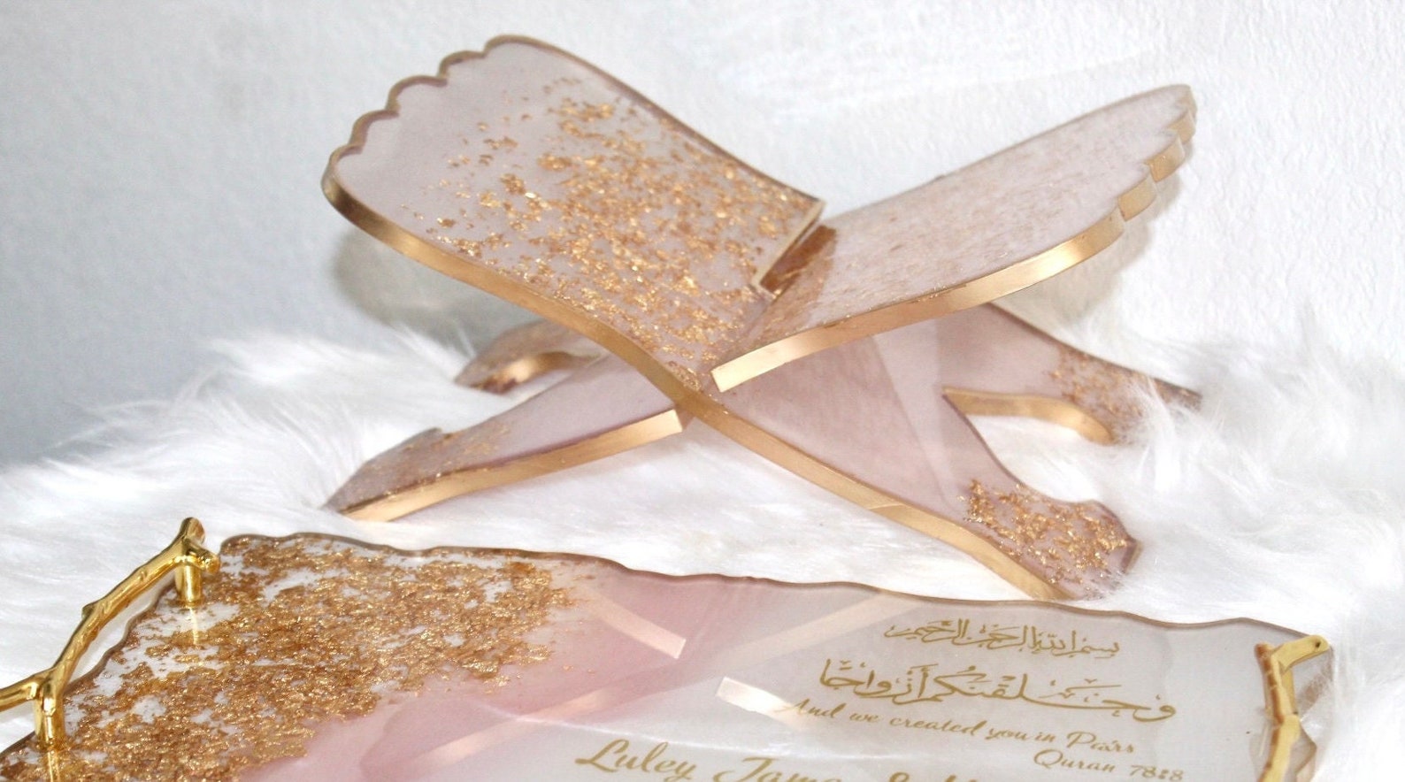 HANDMADE Gold Resin Quran Stand Book Holder Islamic Gifts - Etsy
