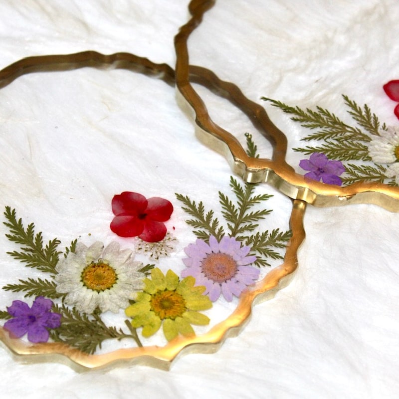 Resin Flower Coaster - Etsy