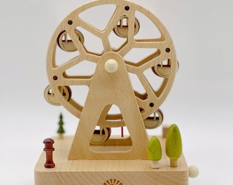 Wooden Ferris Wheel Music Box - Etsy