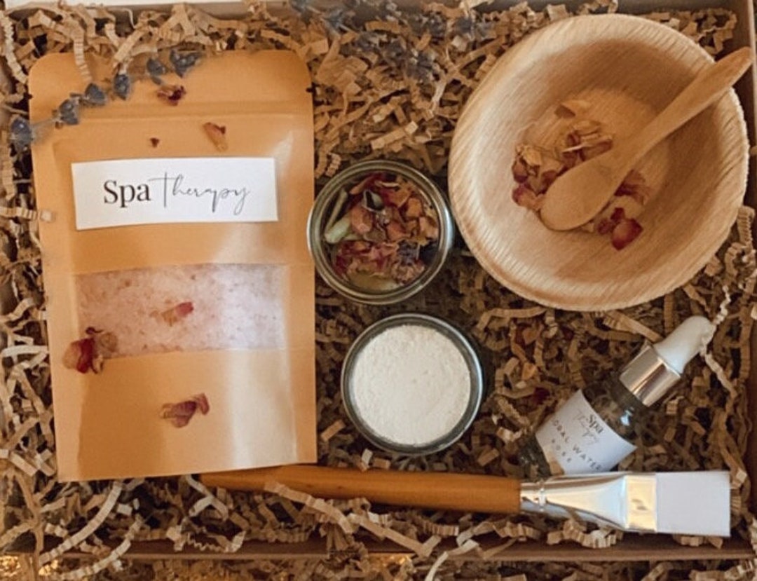Pamper Hamper Spa Gift Set Clay Face Mask Bath Salts Wellness Gift ...