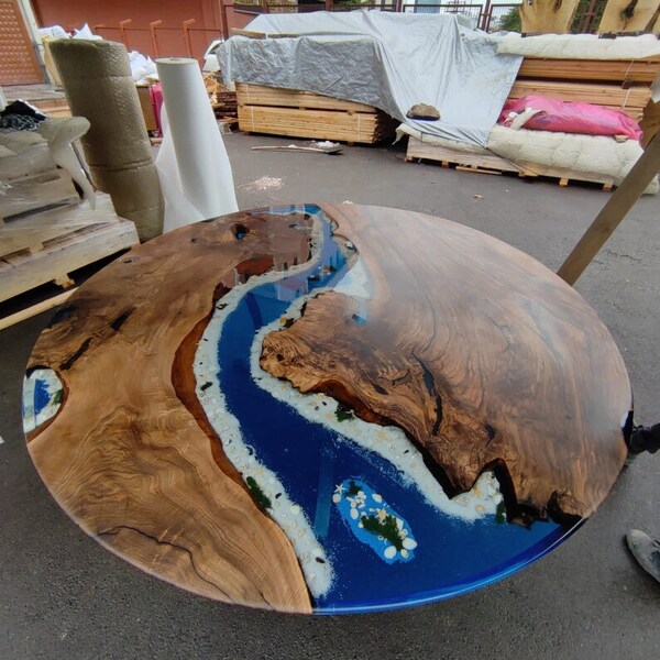 Round Epoxy Table - Etsy