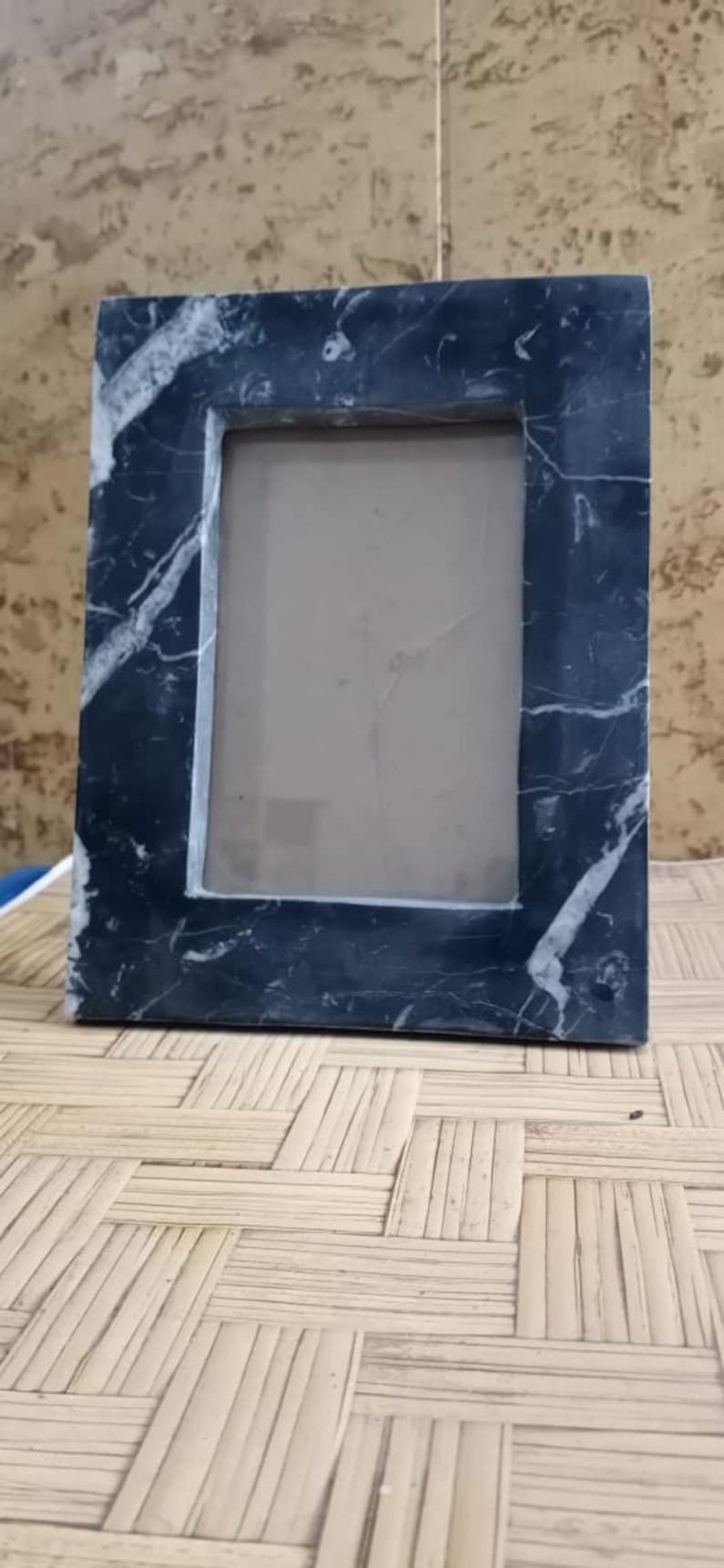 Black Stone Photo Frame Natural Handmade Work ,agate Picture Frame ...
