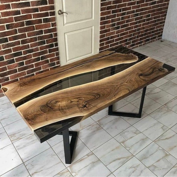 River Resin Table - Etsy