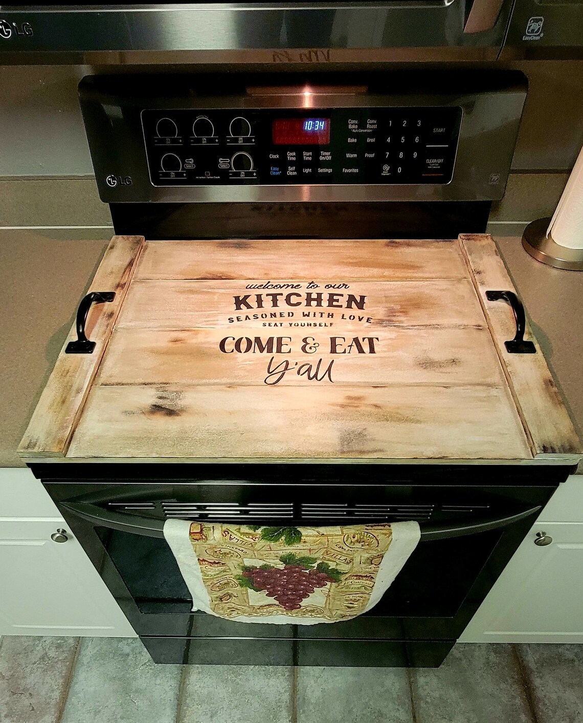 Stove Top Cover Noodle Board Wood Stove Cover Personalized - Etsy