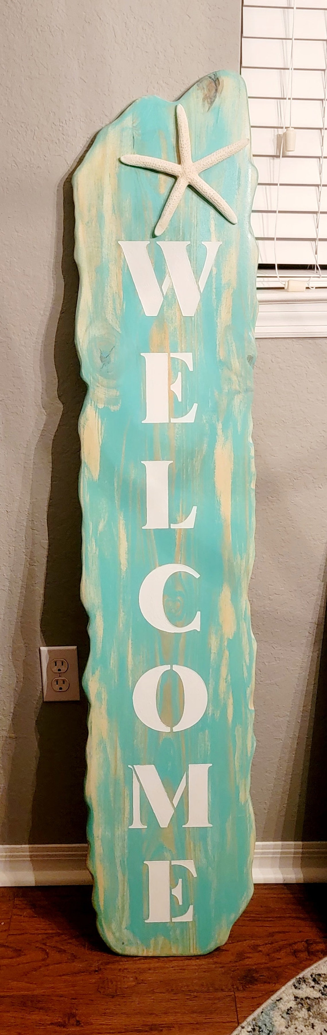 Beach Welcome Seashell Front Door Sign. Welcome Signs. Porch - Etsy