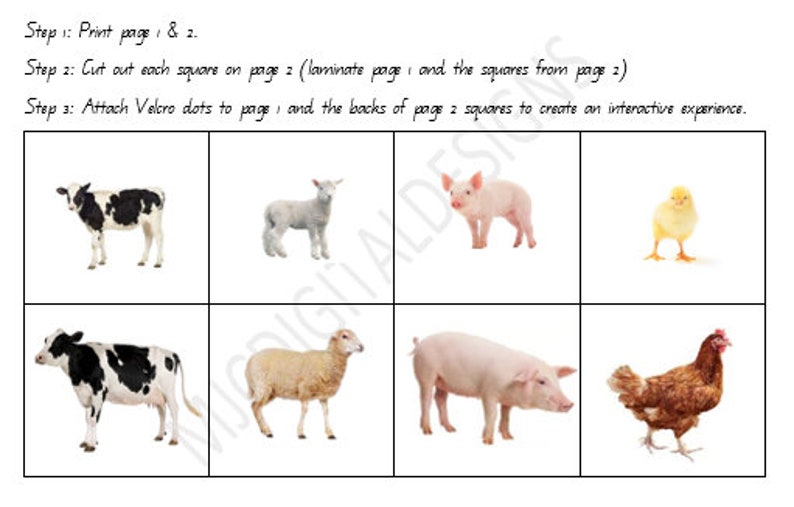 Farm Animal Bundle - Etsy