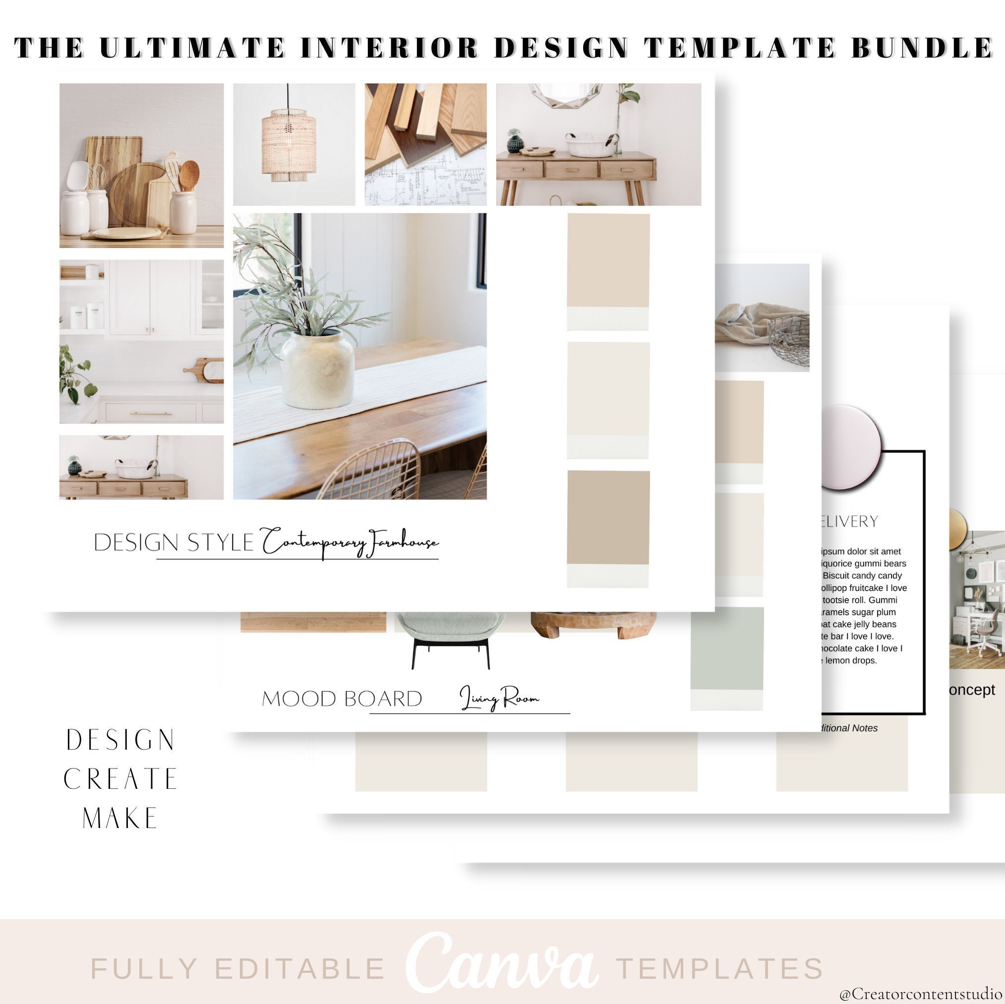 Interior Design Board Template