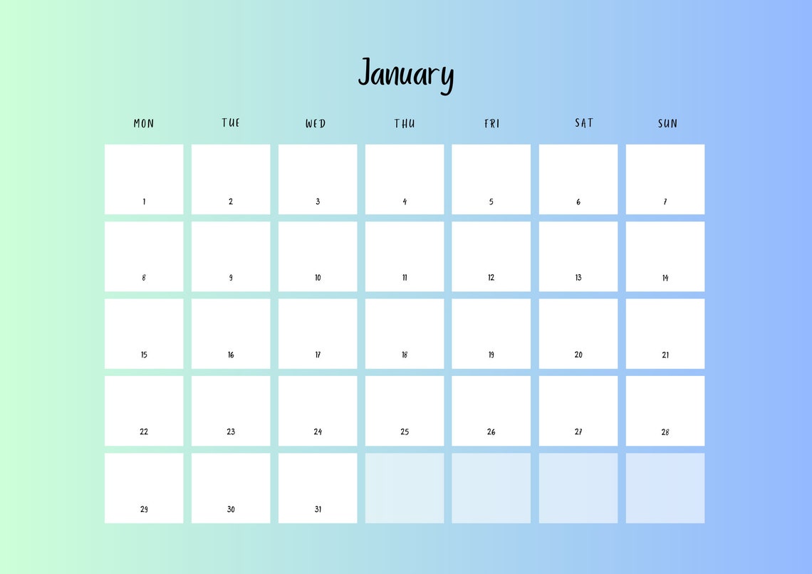 2024 Minimalist Printable Calendar , Monthly Planner 2024 , Minimalist ...