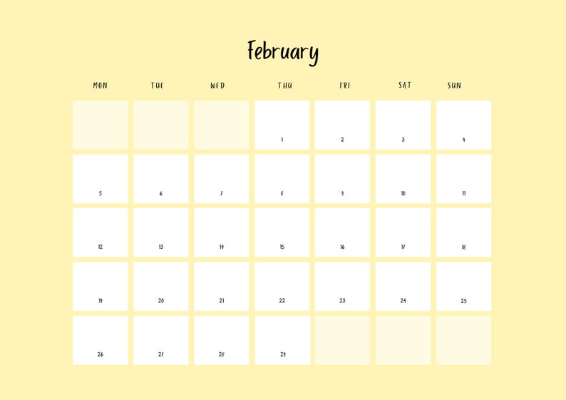 2024 Minimalist Printable Calendar , Monthly Planner 2024 , Minimalist ...