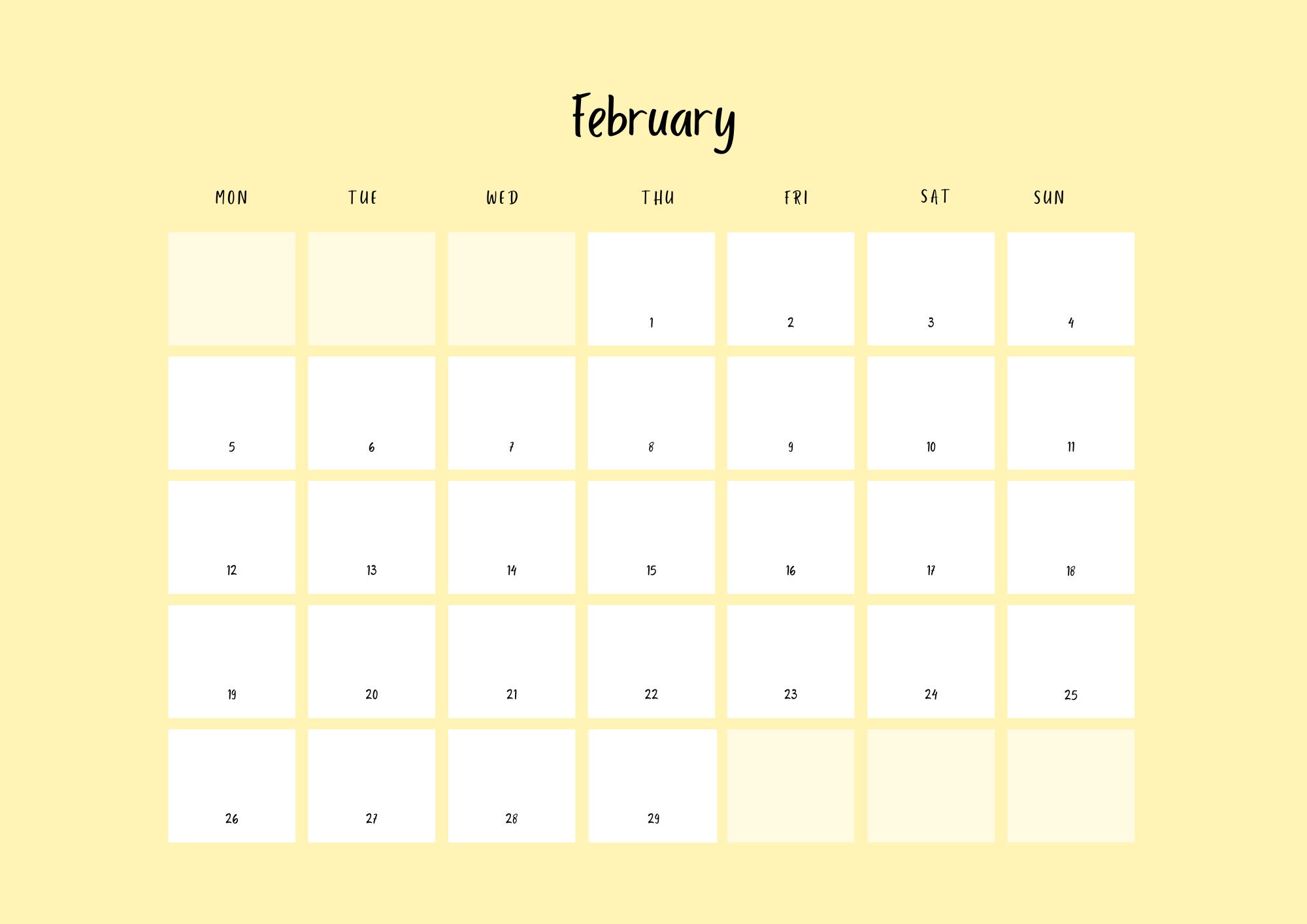 2024 Minimalist Printable Calendar , Monthly Planner 2024 , Minimalist ...