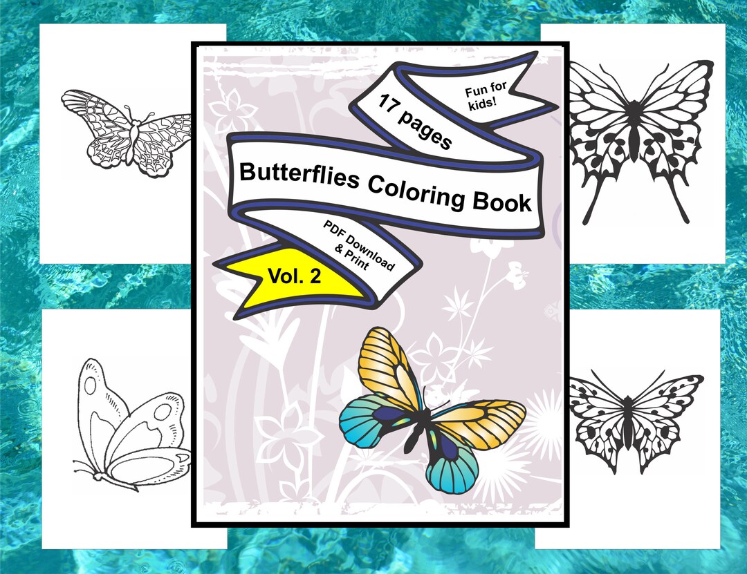 Butterflies / Coloring Pages / Fun for Preschoolers / PDF Download and ...