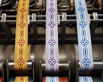 Greek Metallic Galloon , Church Liturgical Galloon , Jacquard Ribbon ...