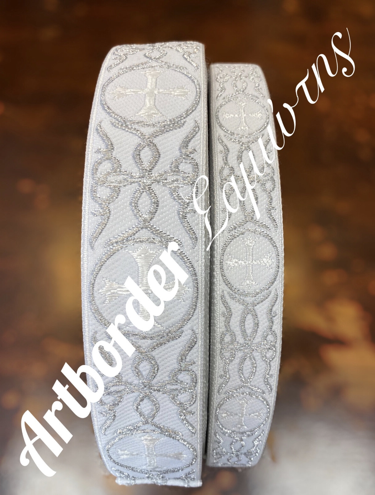 Greek Metallic Galloon , Church Liturgical Galloon , Jacquard Ribbon ...