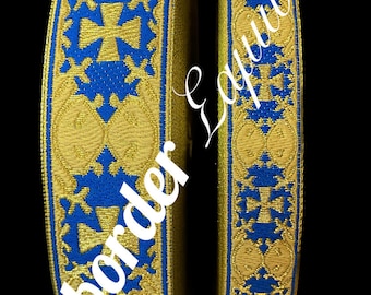 Greek Metallic Galloon , Church Liturgical Galloon , Jacquard Ribbon ...