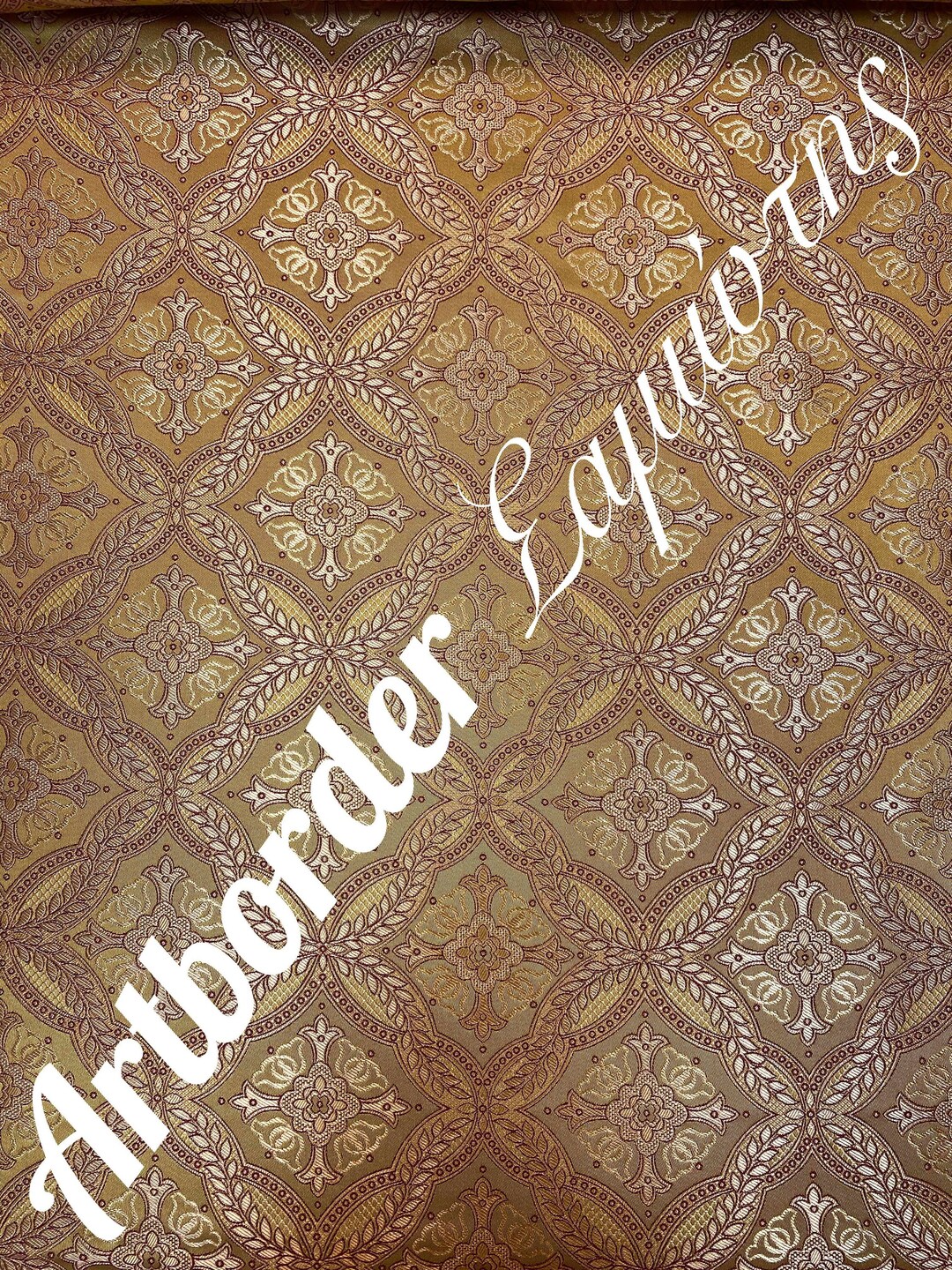 Simple Metallized Brocade 180cm./ Simple Fabric / Liturgical Vestment ...