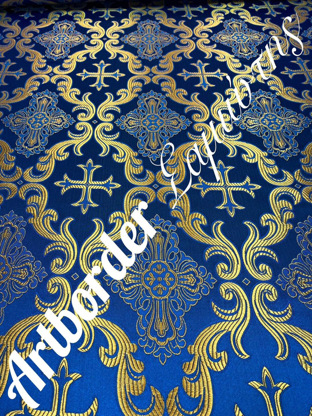 Simple Metallized Brocade 180cm./ Simple Fabric / Liturgical Vestment ...