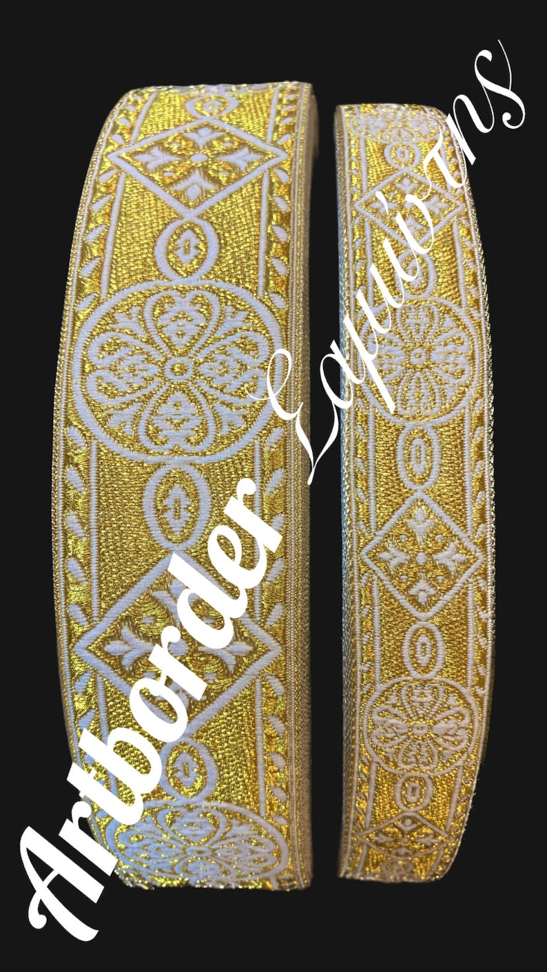Greek Metallic Galloon , Church Liturgical Galloon , Jacquard Ribbon ...