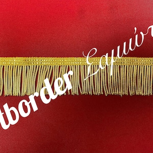 Handmade French Type Fringe /metallic Fringe / Bullion Wire Fringe - Etsy