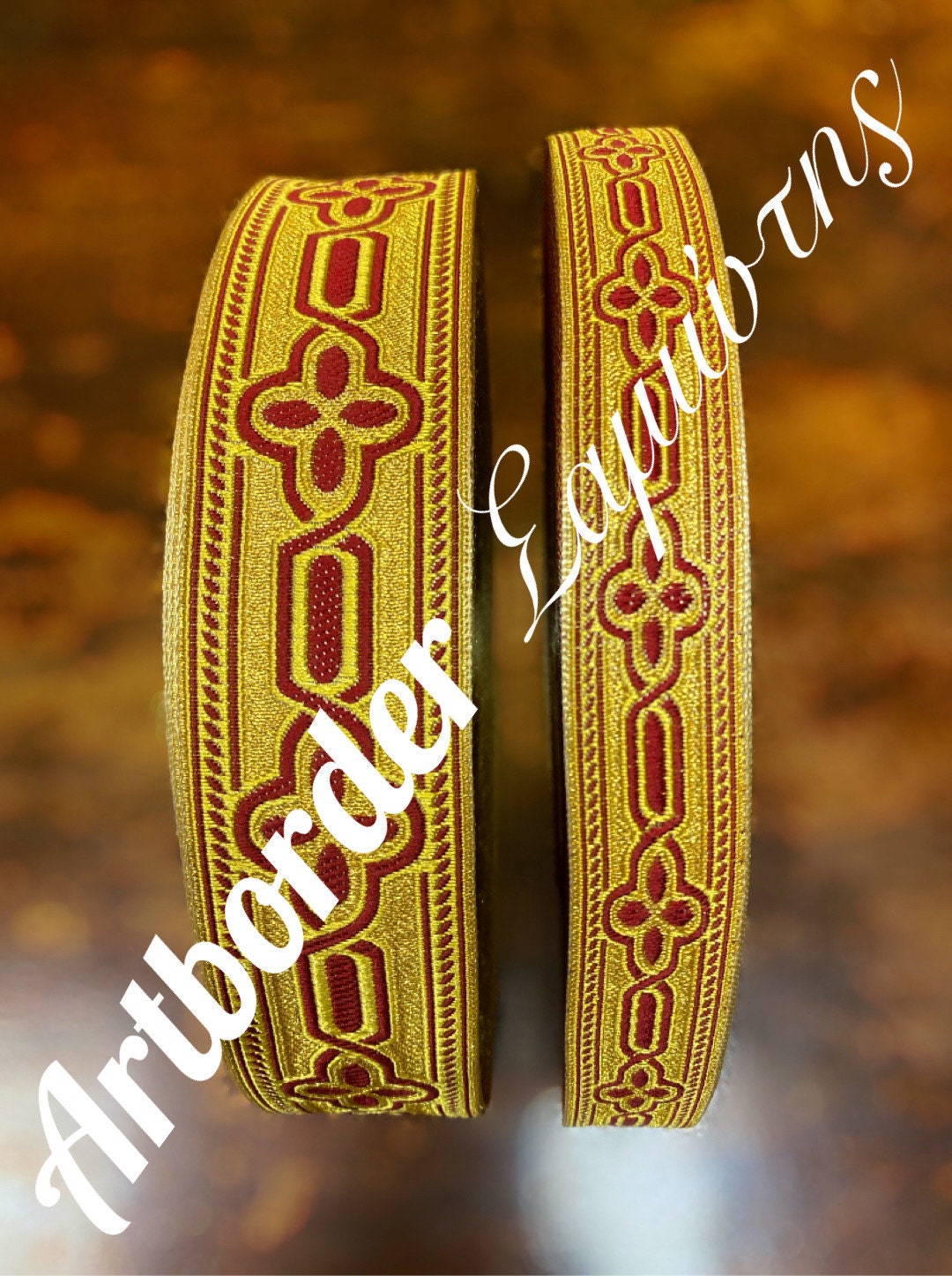Greek Metallic Galloon , Church Liturgical Galloon , Jacquard Ribbon ...