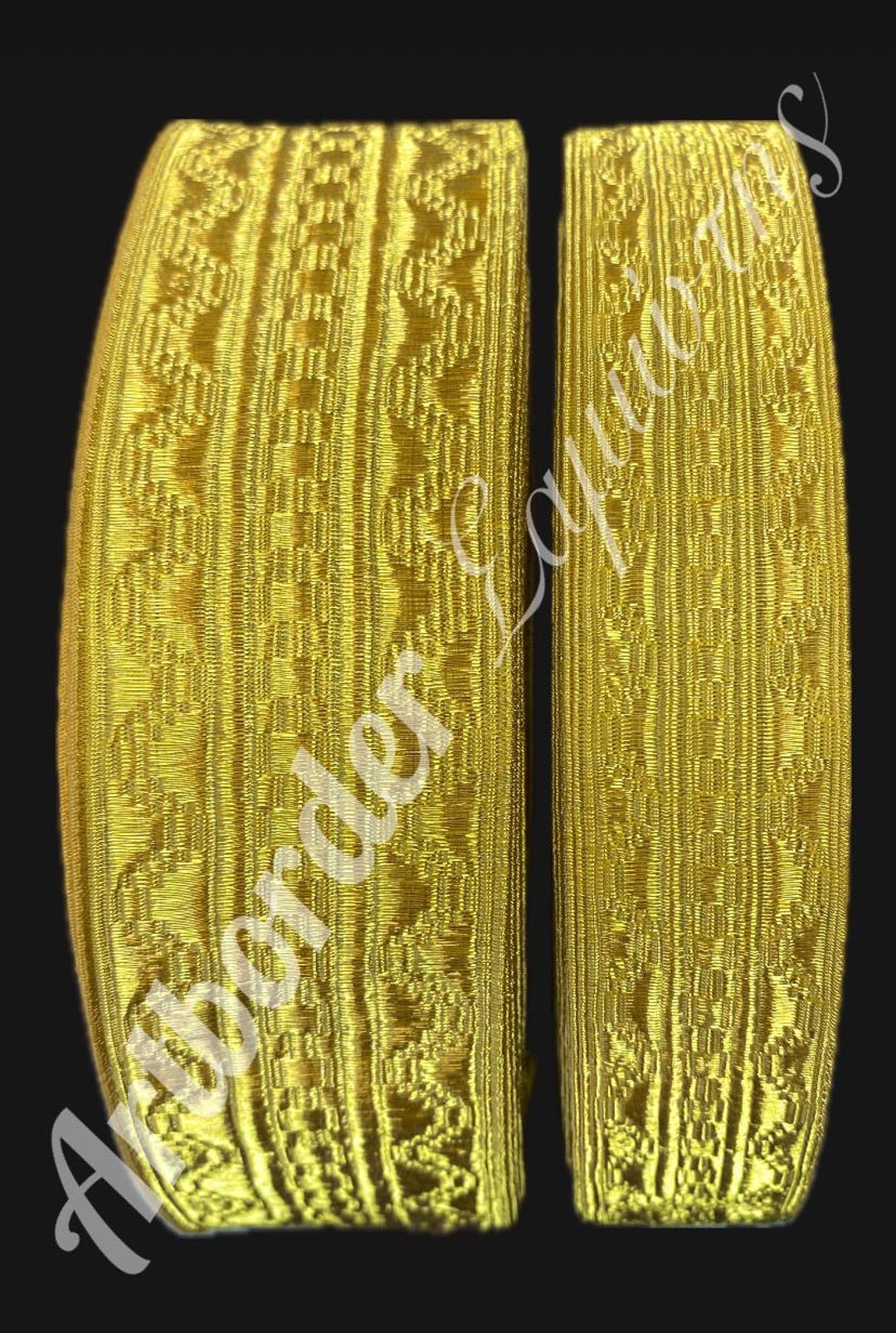 Full-metallic Heavy French-type Galloon, Church Liturgical Ribbon, Gold ...