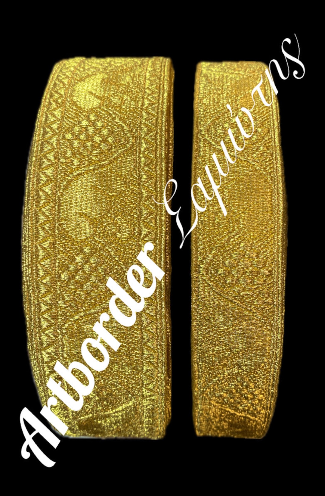 Greek-made French Type Double-face Gold Metallic Galloon Vineyard ...