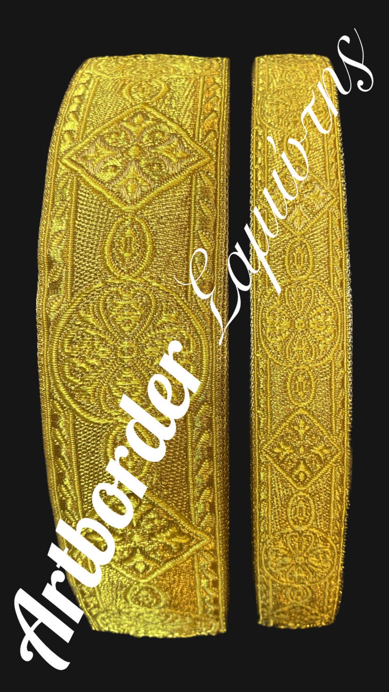 Greek Metallic Galloon , Church Liturgical Galloon , Jacquard Ribbon ...