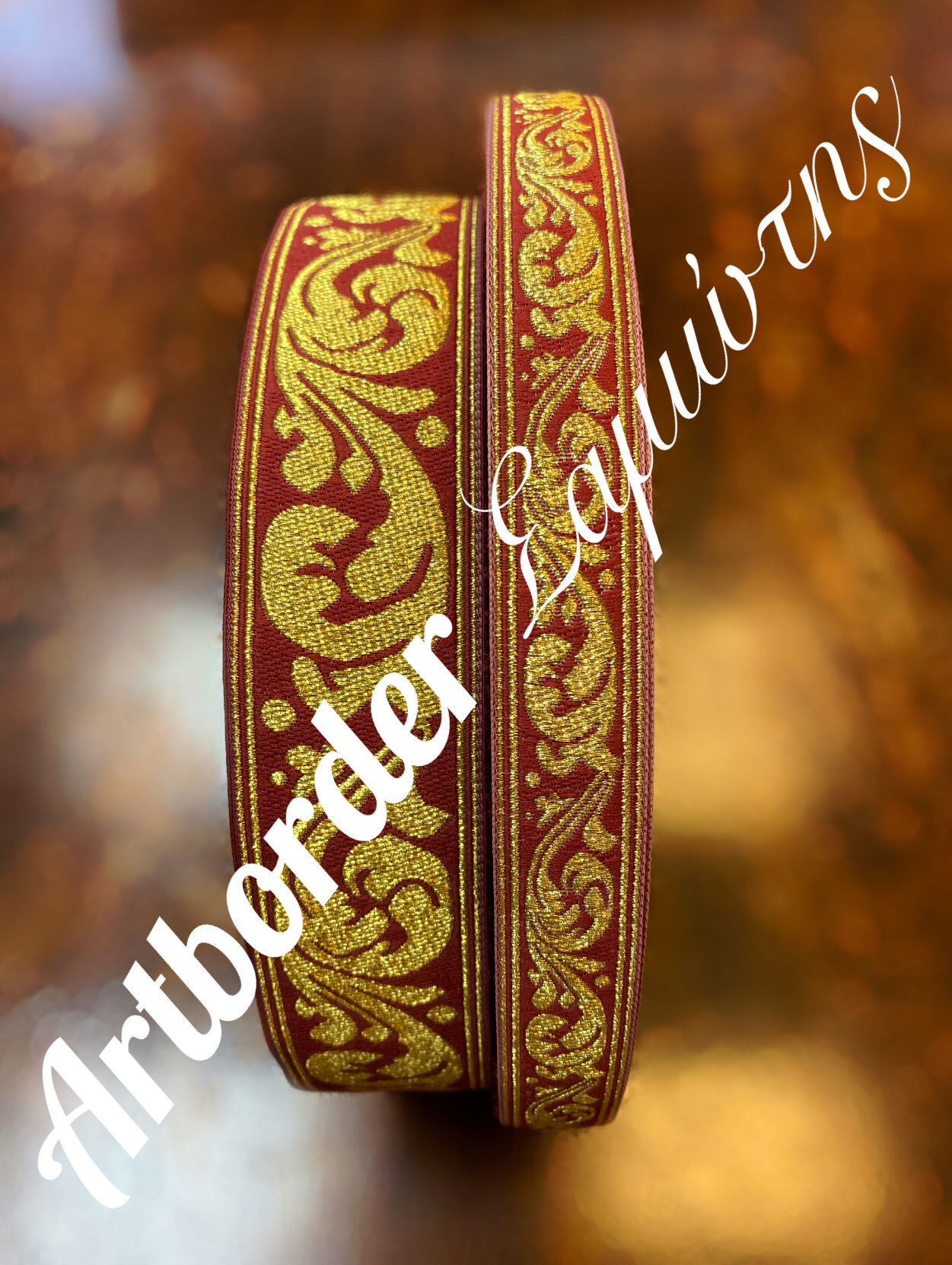 Greek Metallic Galloon , Church Liturgical Galloon , Jacquard Ribbon ...