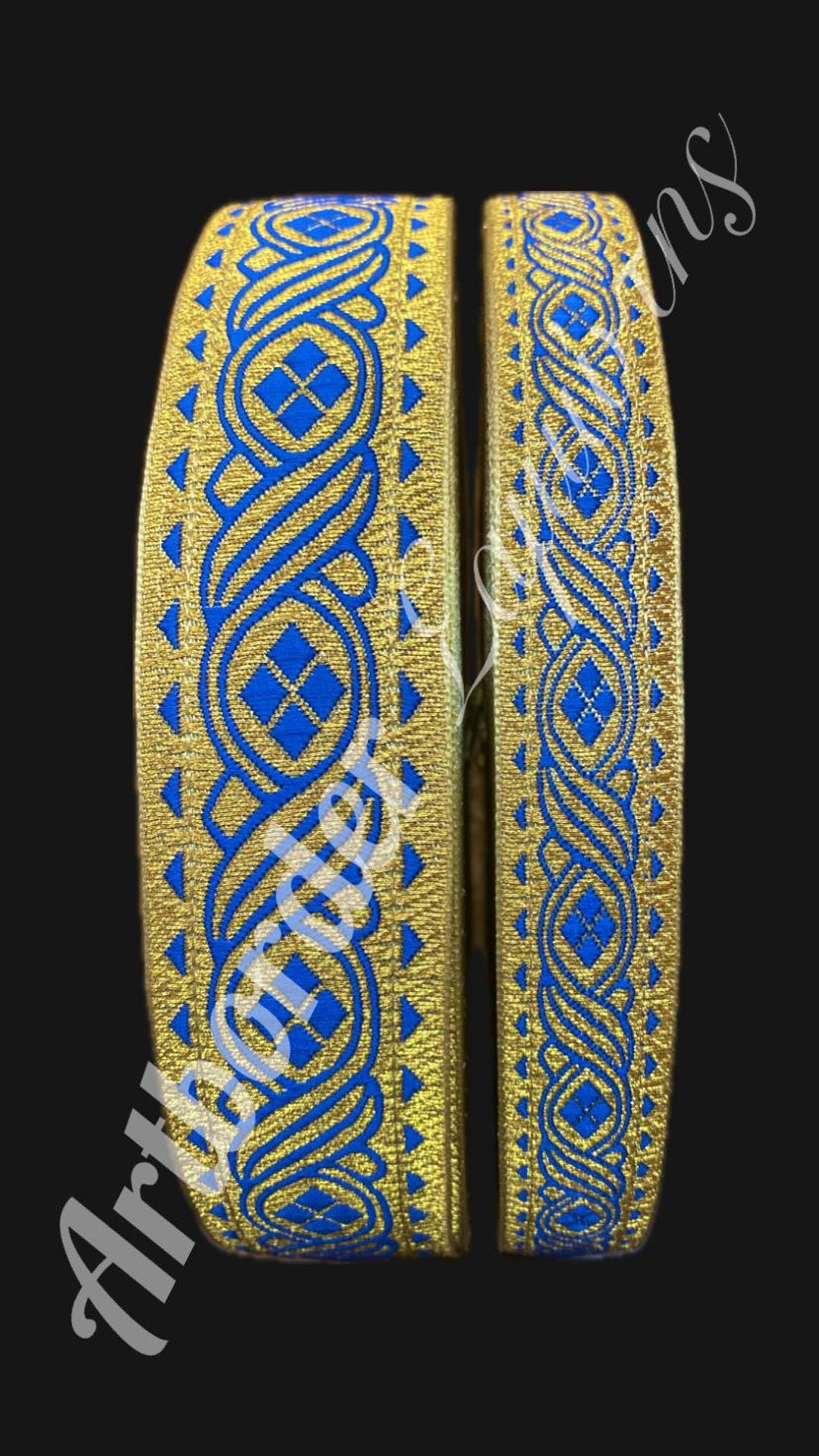 Greek Metallic Galloon, Church Liturgical Galloon, Jacquard Ribbon ...